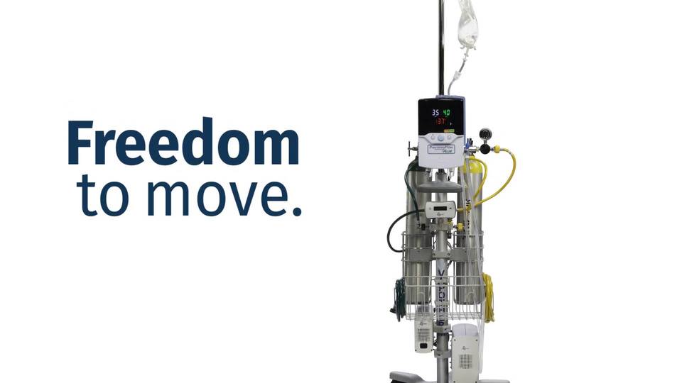 Transferring Patients on HFNO with Vapotherm Transfer Unit.